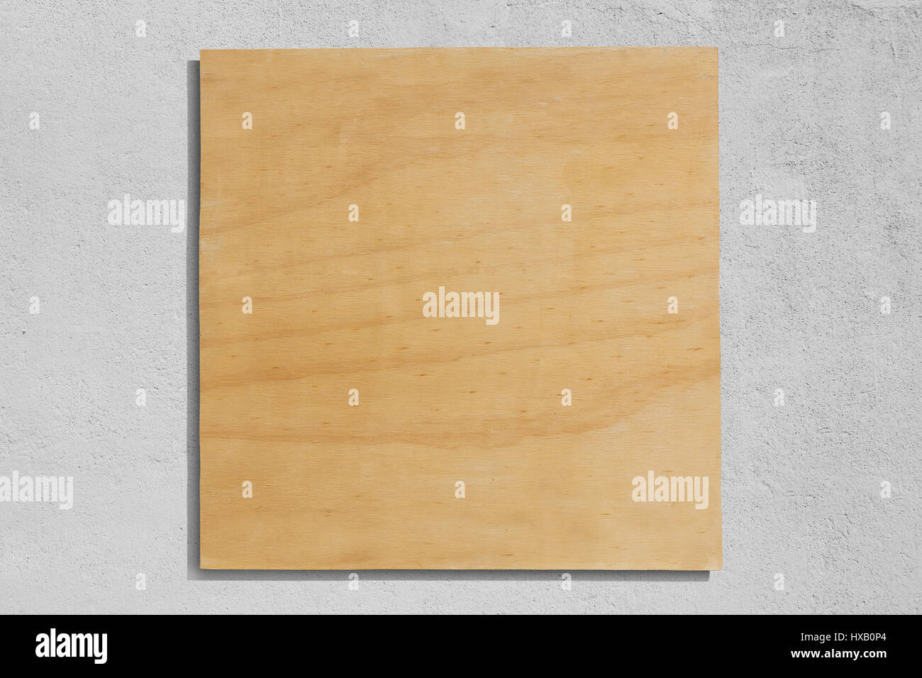 Square wood sign on a rough wall Stock Photo - Alamy