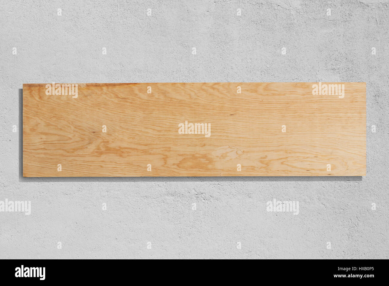 Rectangular wood sign on a rough wall Stock Photo - Alamy