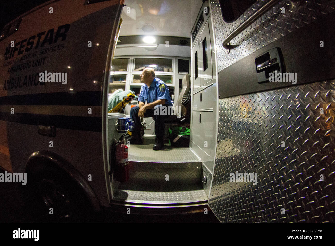Slinger Fire Department Fire Safety Night Ambulances Stock Photo - Alamy