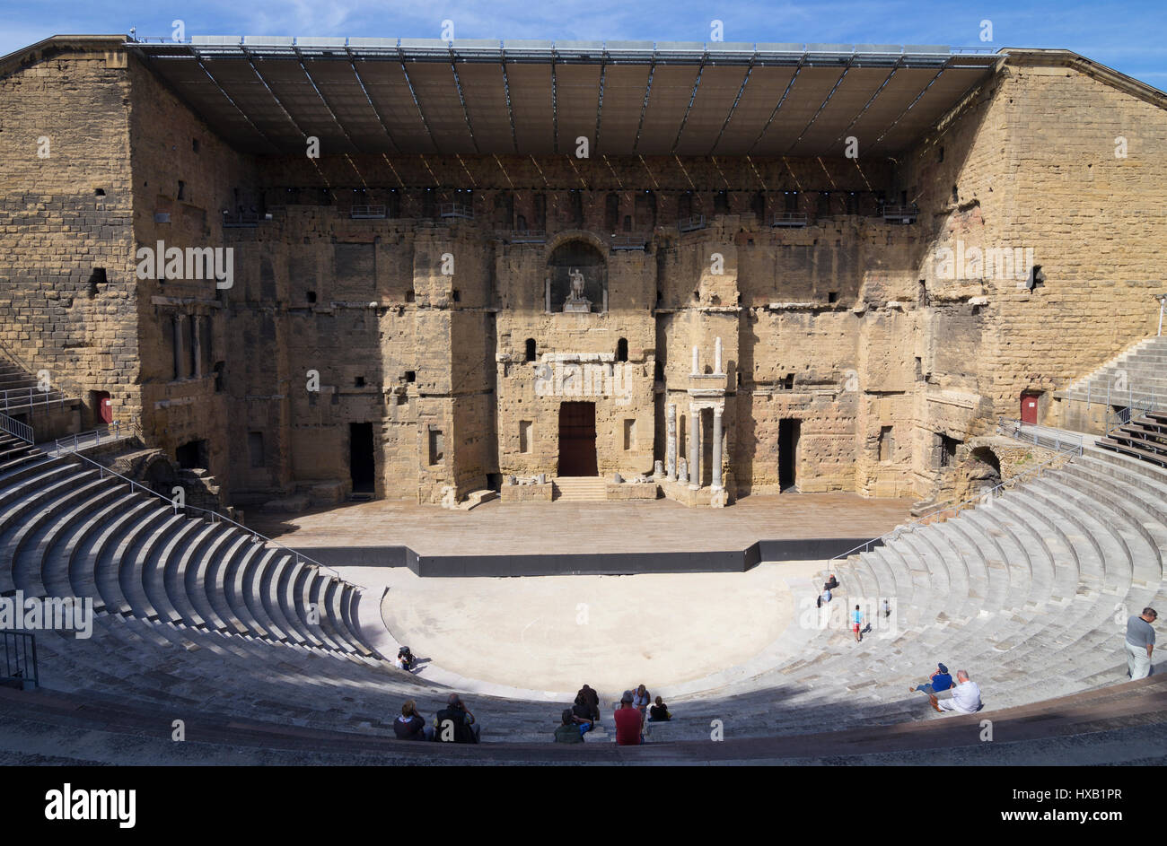 Roman amphitheatre orange hi-res stock photography and images - Alamy
