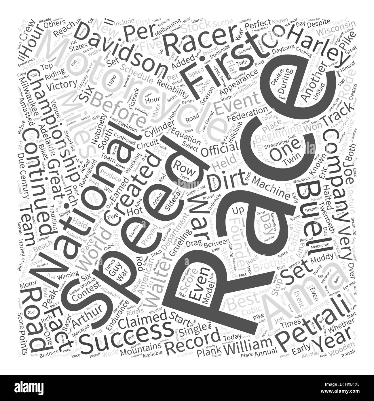 Harley Davidson Racing Stock Vector Images - Alamy