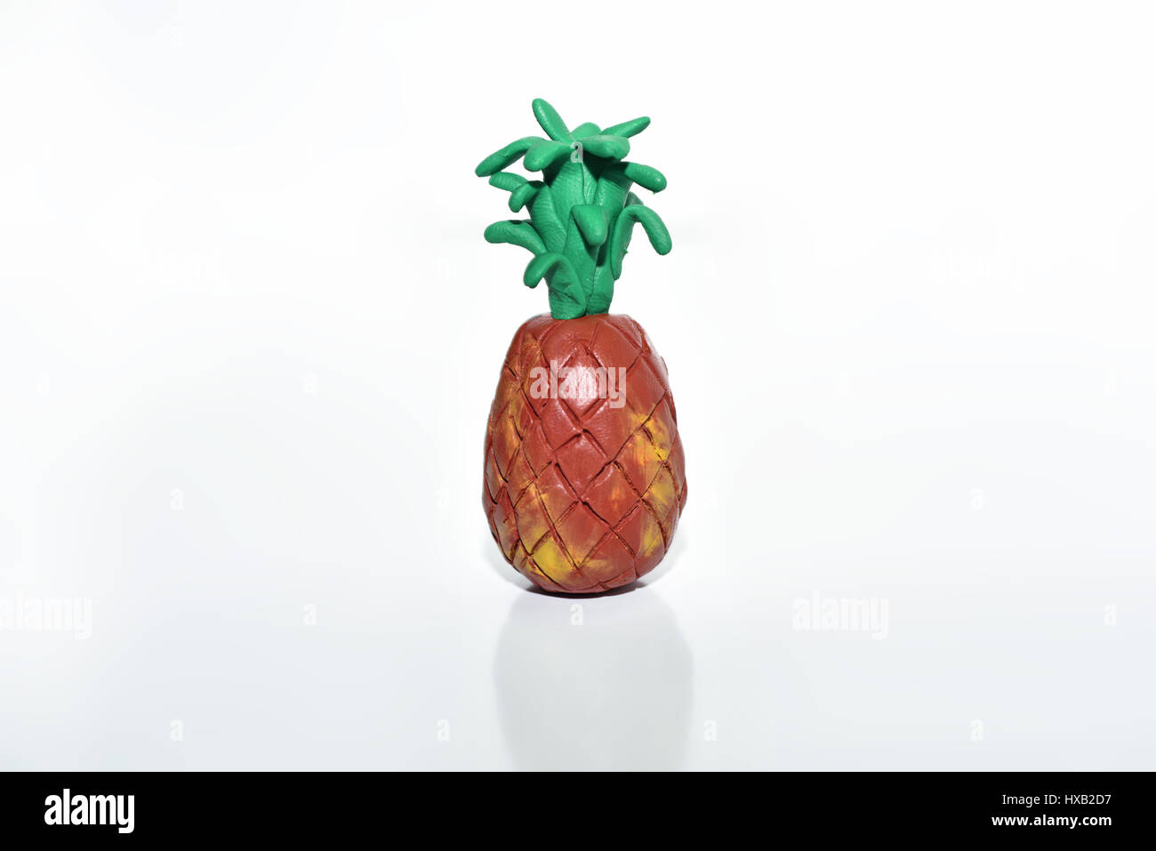 Fruits from plasticine. Isolated on white background Stock Photo - Alamy