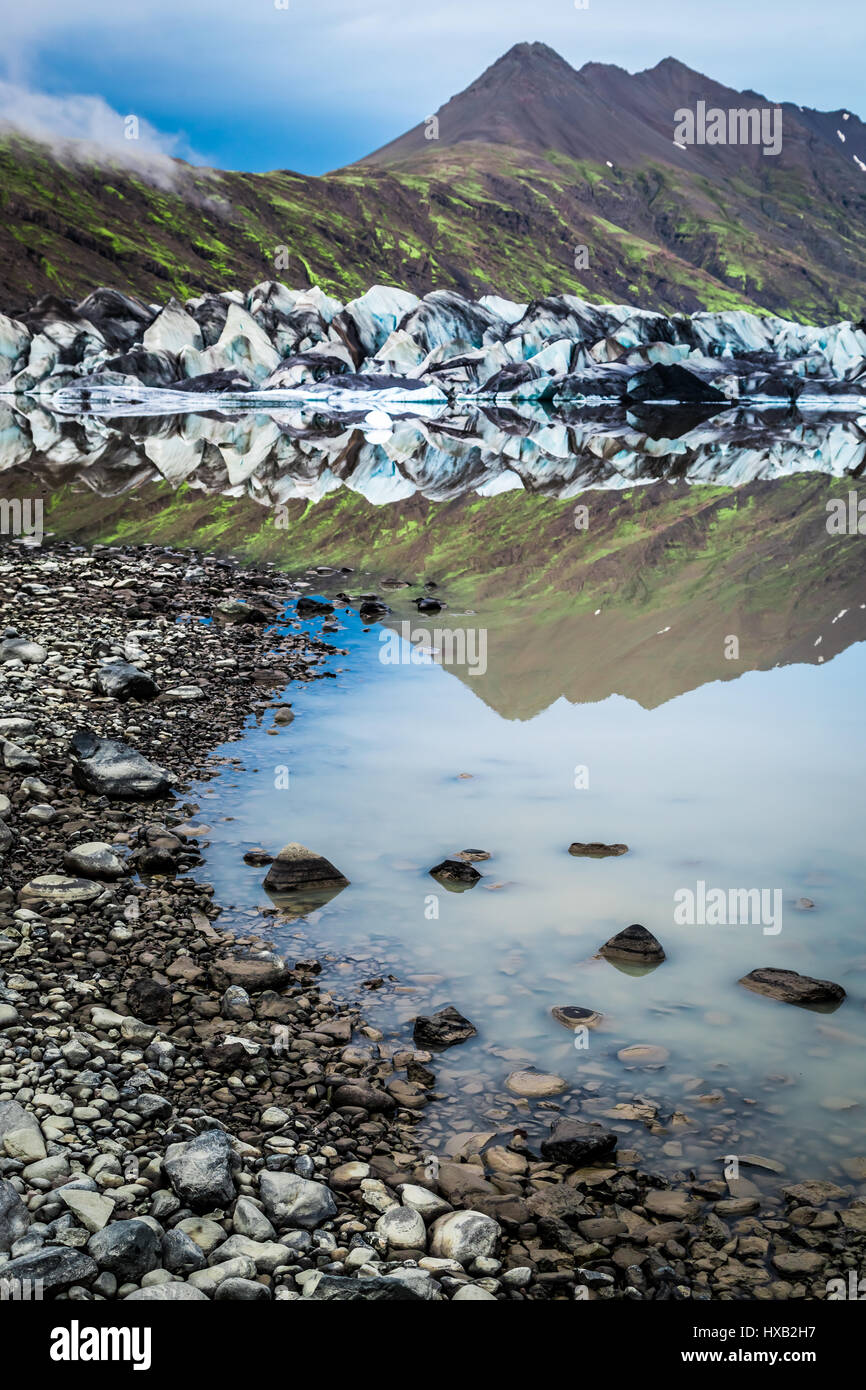 Stunning glacier and cold lake in Iceland Stock Photo - Alamy