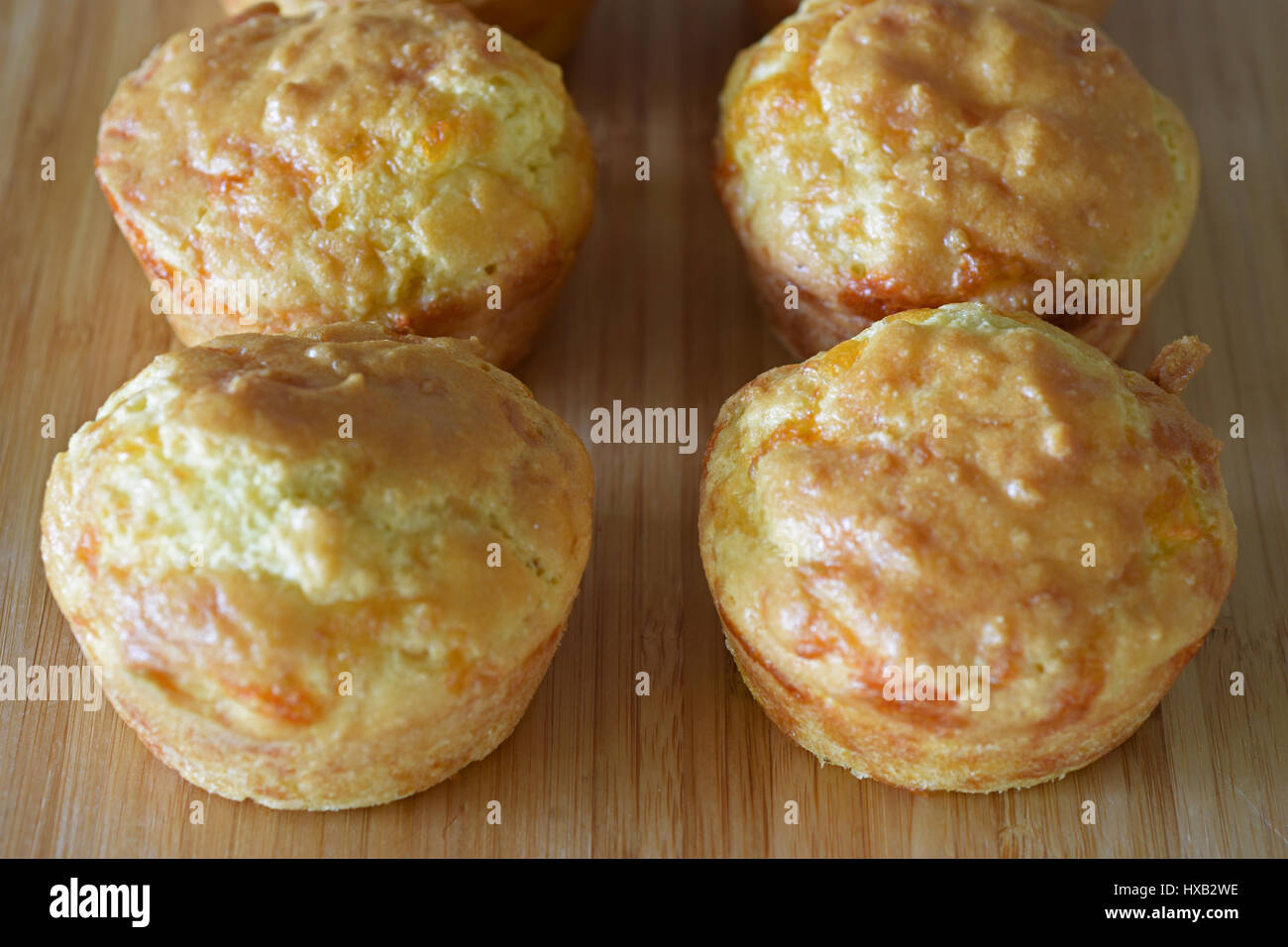 A batch of cheese muffing, low carb recipe Stock Photo - Alamy