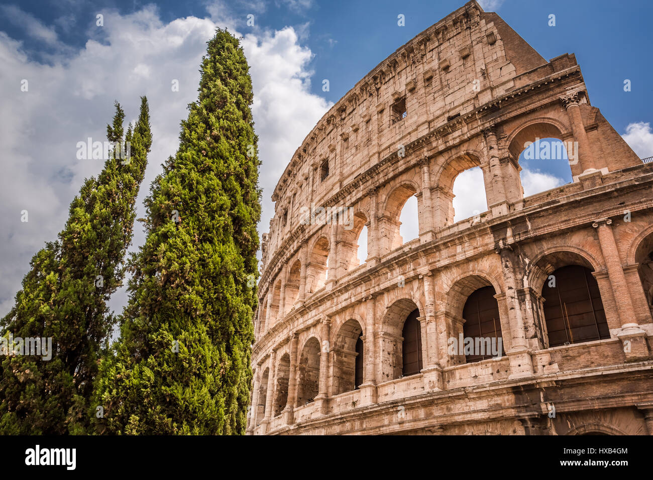 Beautiful and big Colosseum in Rome, Italy Stock Photo - Alamy