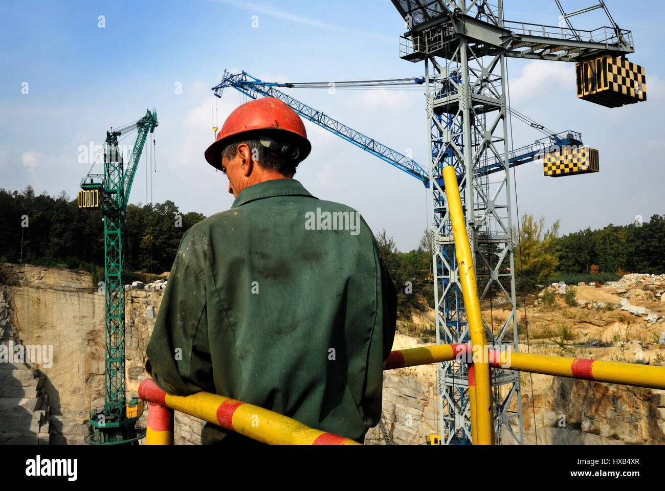 business, economy, mining, mining, open pit, working man cranes ...