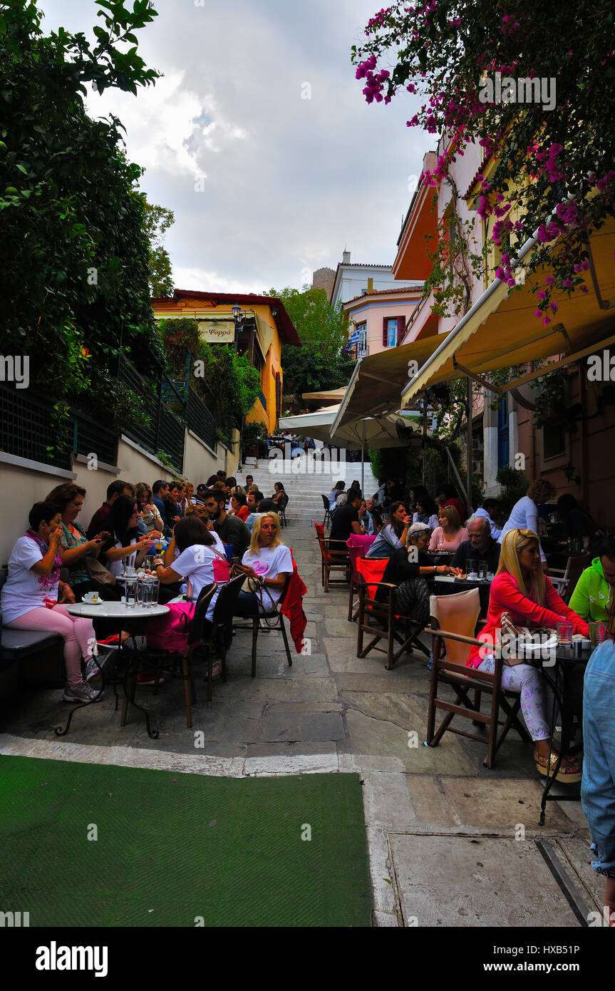 Athens thissio cafe hi-res stock photography and images - Alamy
