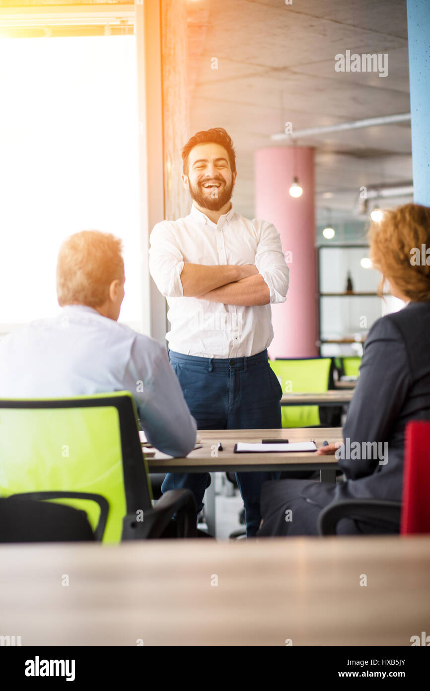 Job interview in office Stock Photo - Alamy