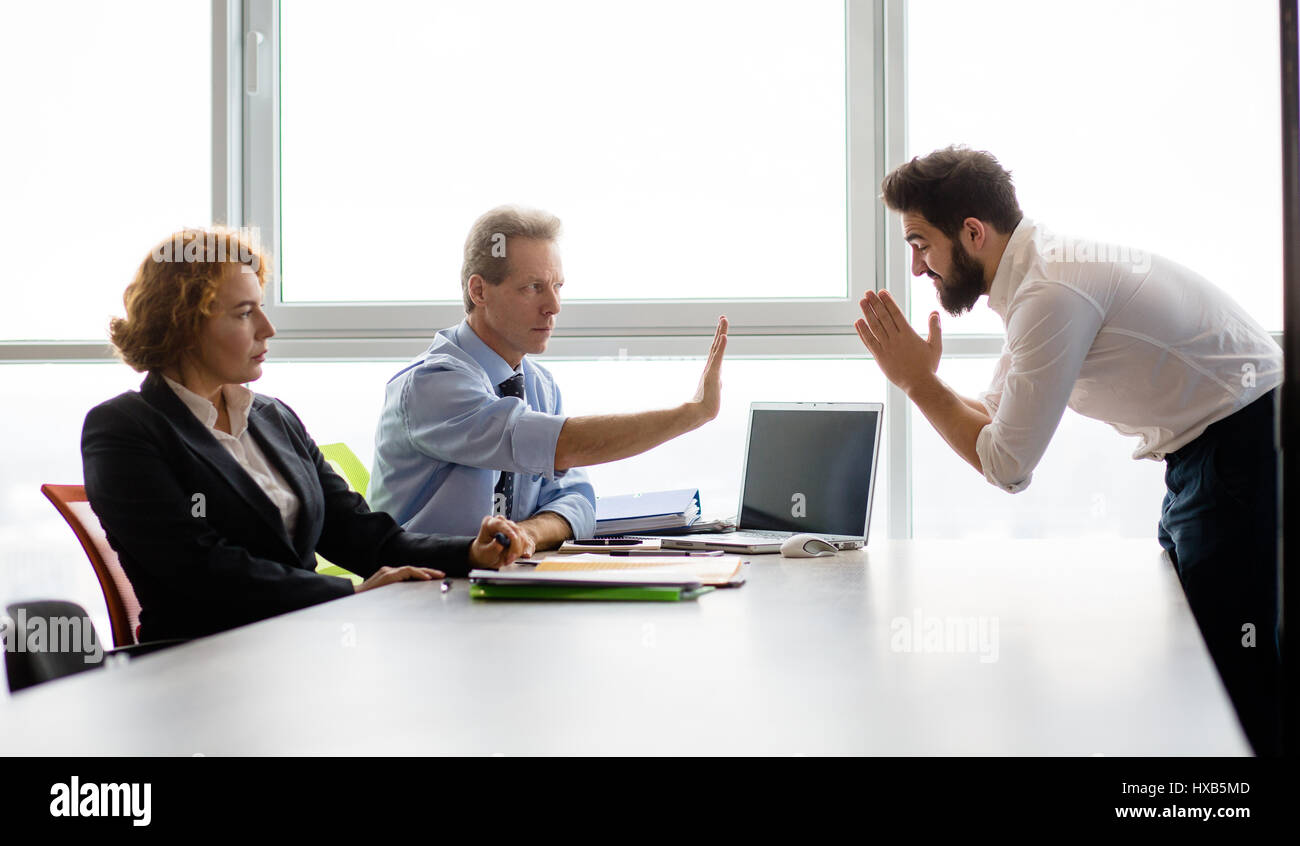 Job interview in office Stock Photo - Alamy
