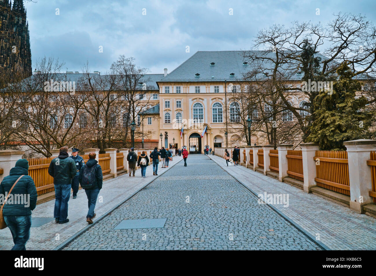 The Entrance to Prague Castle - home of the Czech Government - PRAGUE ...