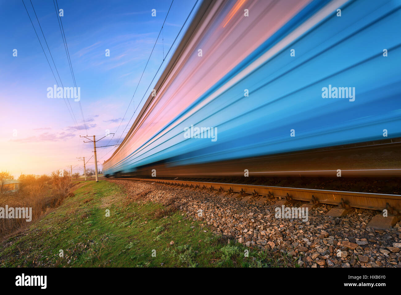 Rural train station with train hi-res stock photography and images - Alamy