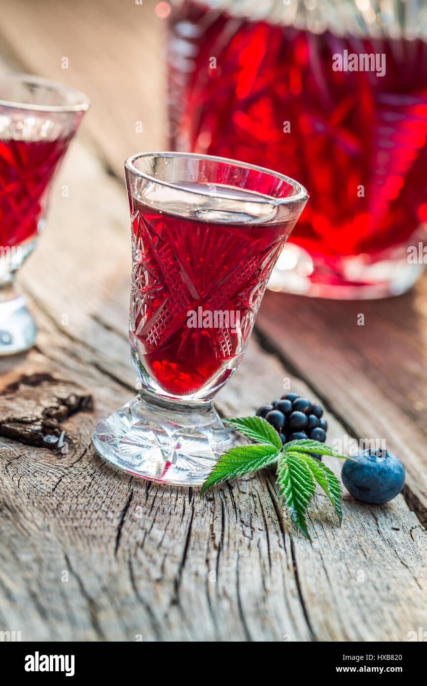 Liqueur blueberry hi-res stock photography and images - Alamy