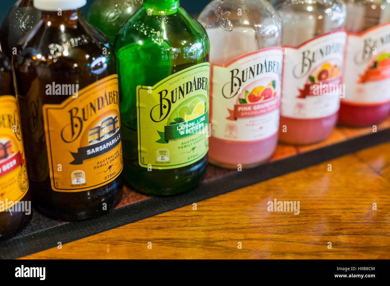 Range of Bundaberg Brewed Drinks products on offer at the Bundaberg ...