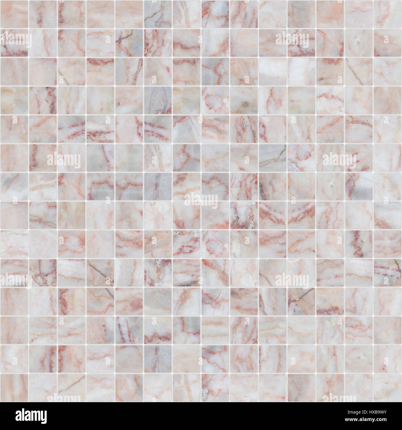 pink white mosaic marble tile texture seamless Stock Photo - Alamy