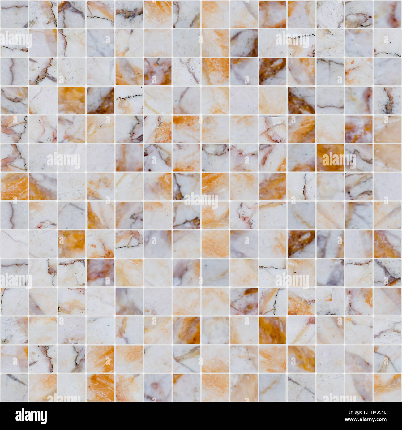 yellow white mosaic marble tile texture seamless Stock Photo - Alamy