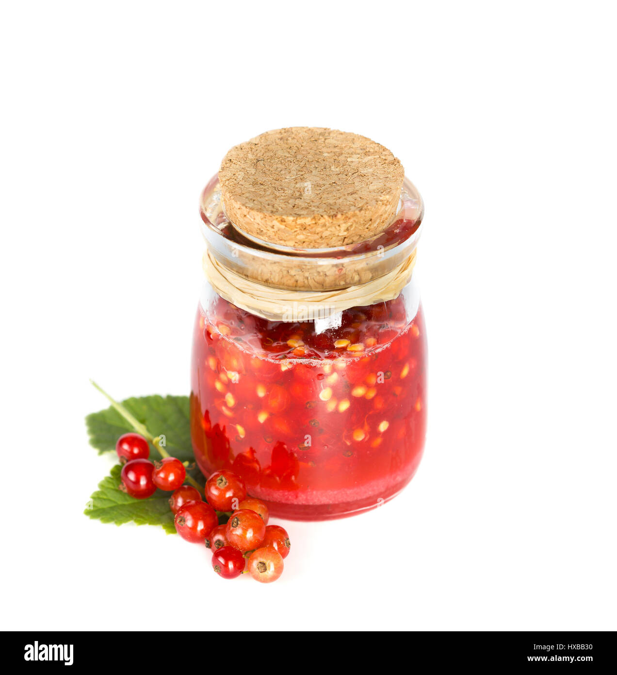 Red current hand made tasty sweet jam Stock Photo - Alamy