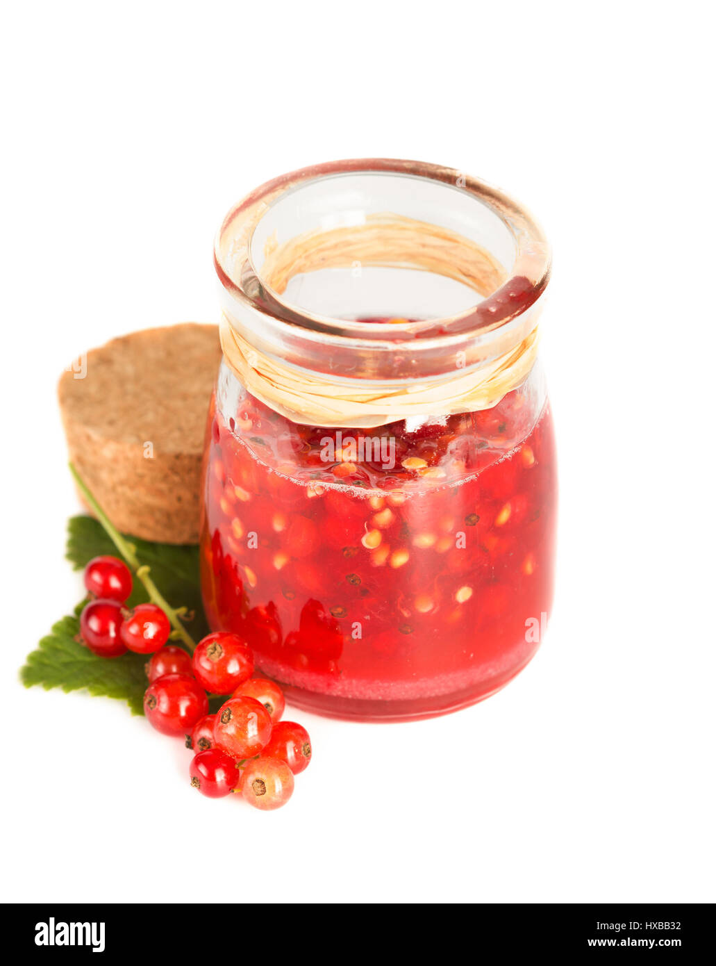 Red current hand made tasty sweet jam Stock Photo - Alamy
