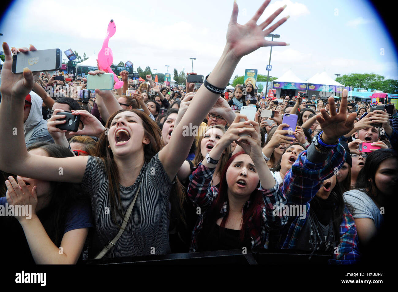 Fifth Harmony fan atmosphere at the 2015 KIIS FM Wango Tango Village ...
