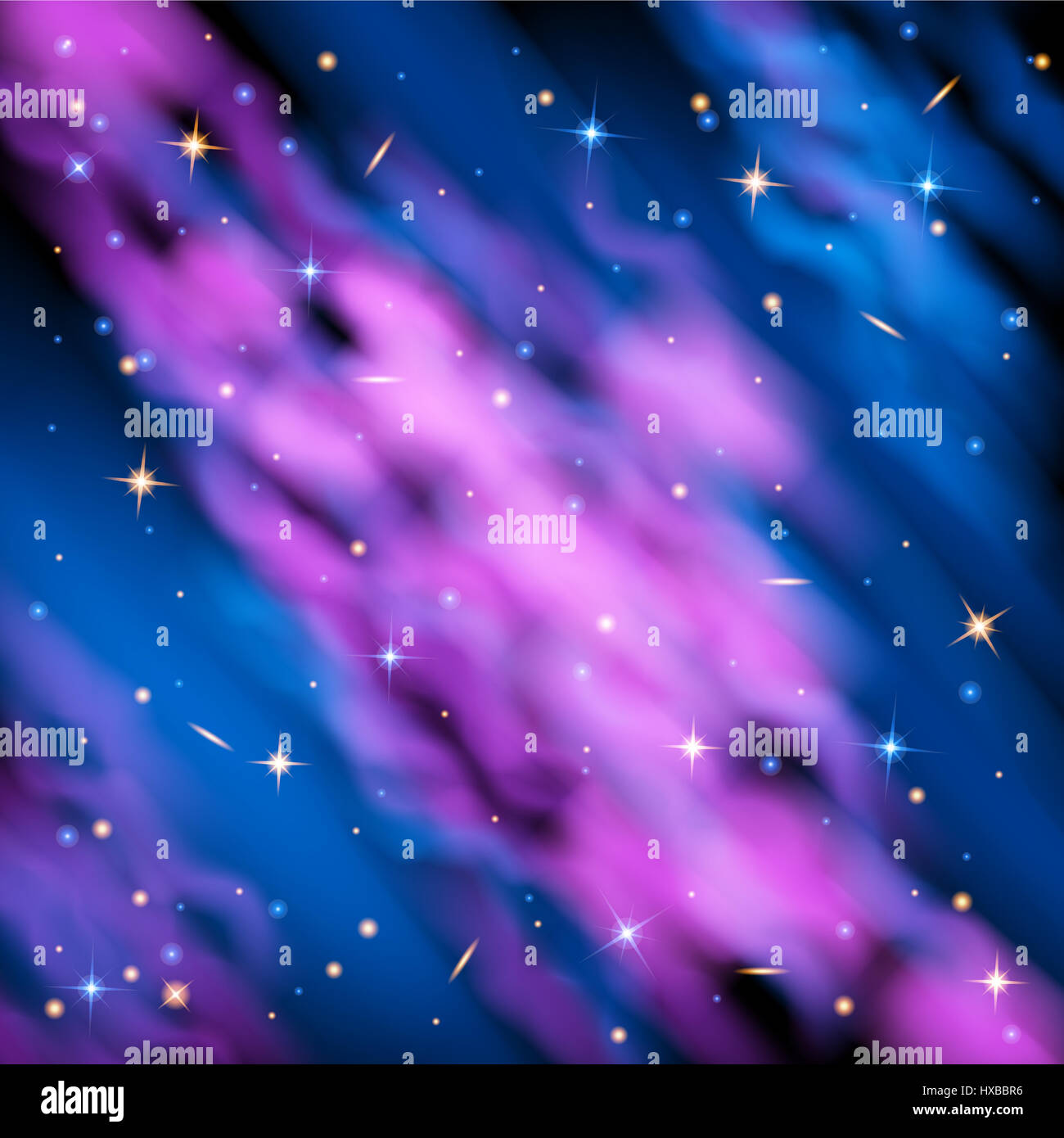 Space nebula background. Vector illustration Stock Photo - Alamy