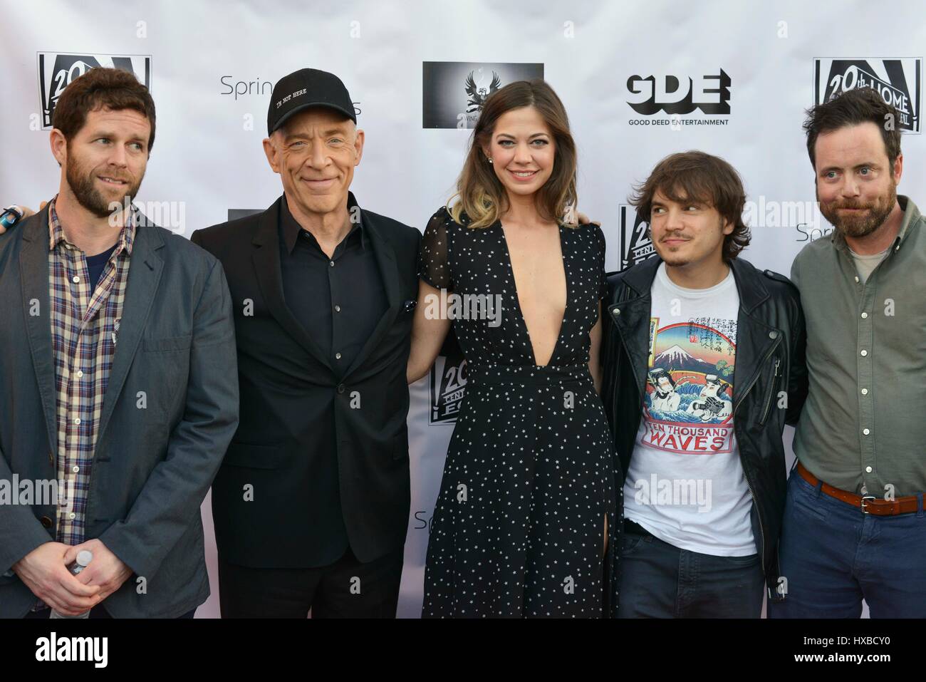 Gavin Wiesen, J. K. Simmons, Annaleigh Tipton and Emile Hirsch, Jon ...