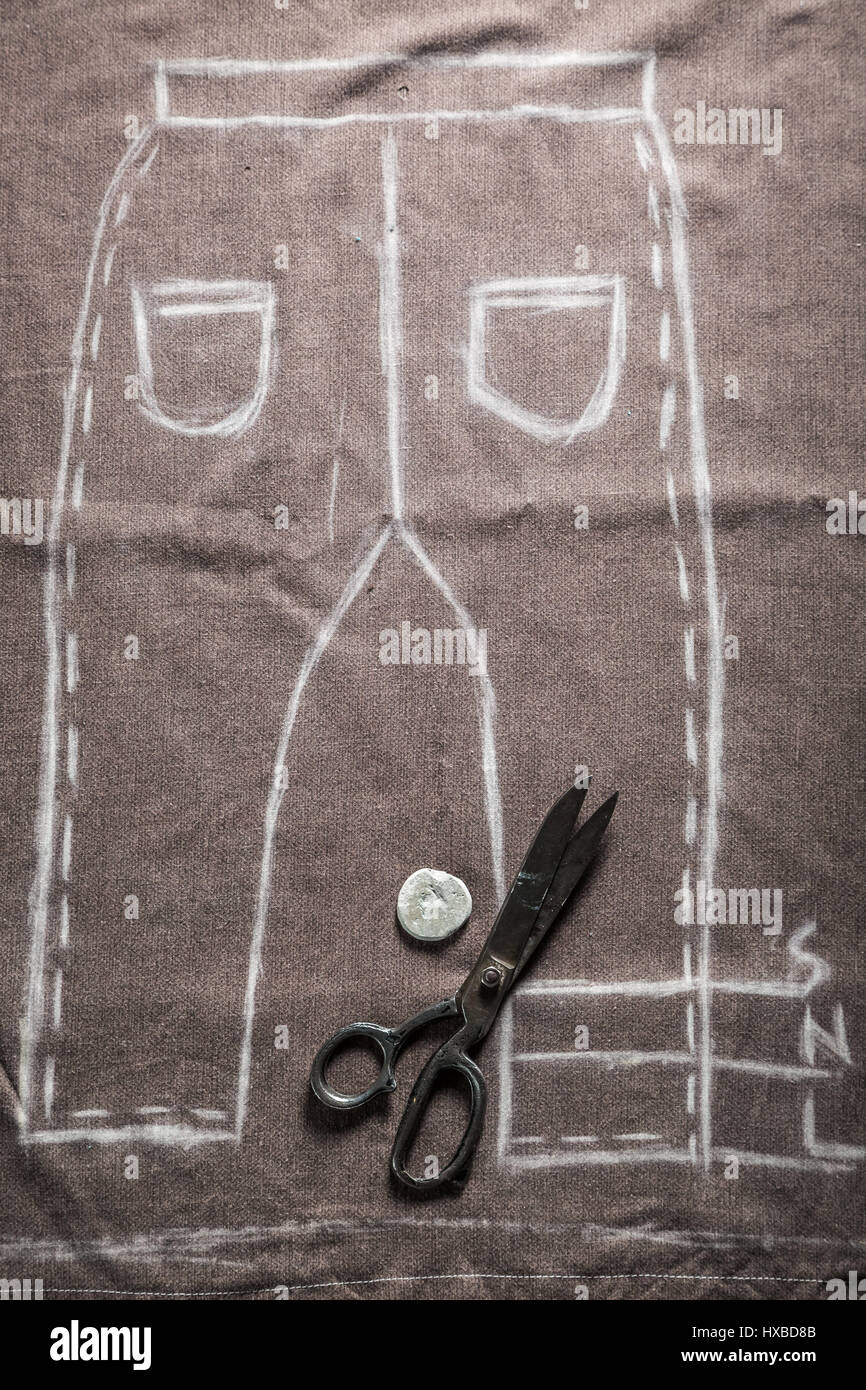 Vintage tailor pattern hi-res stock photography and images - Alamy