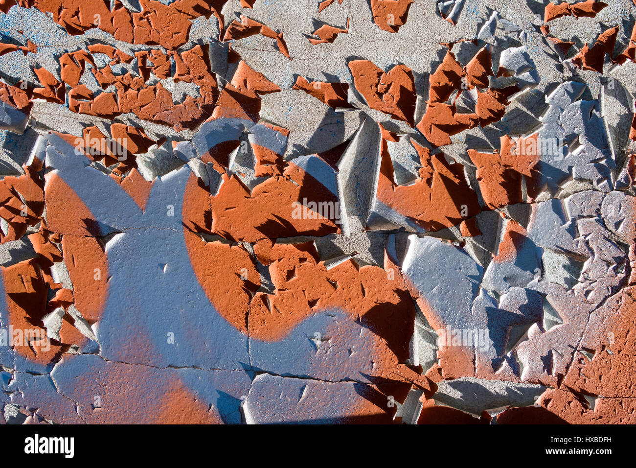Very interesting texture of paint peeling off Stock Photo - Alamy