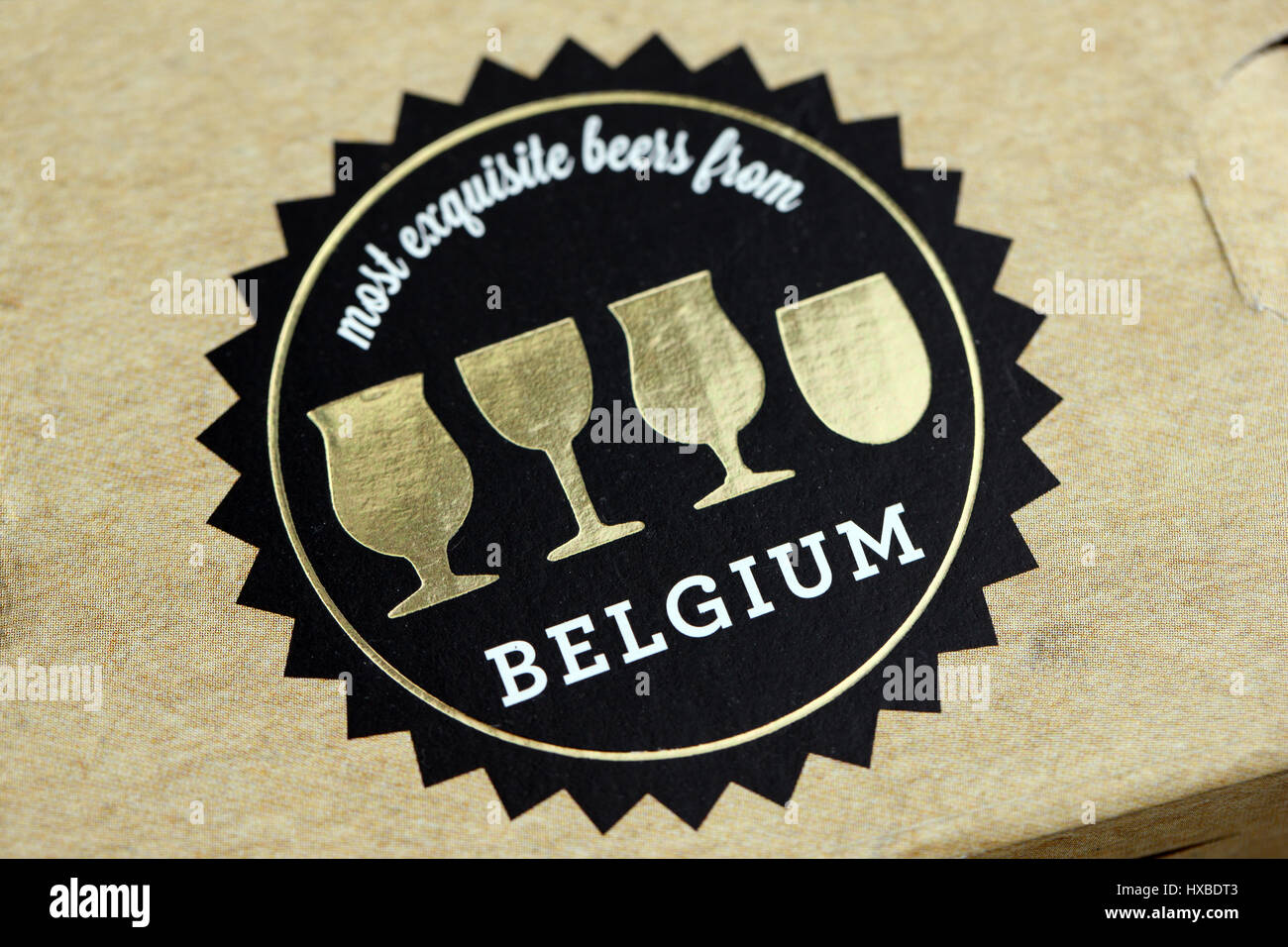 Box of belgium beers hi-res stock photography and images - Alamy