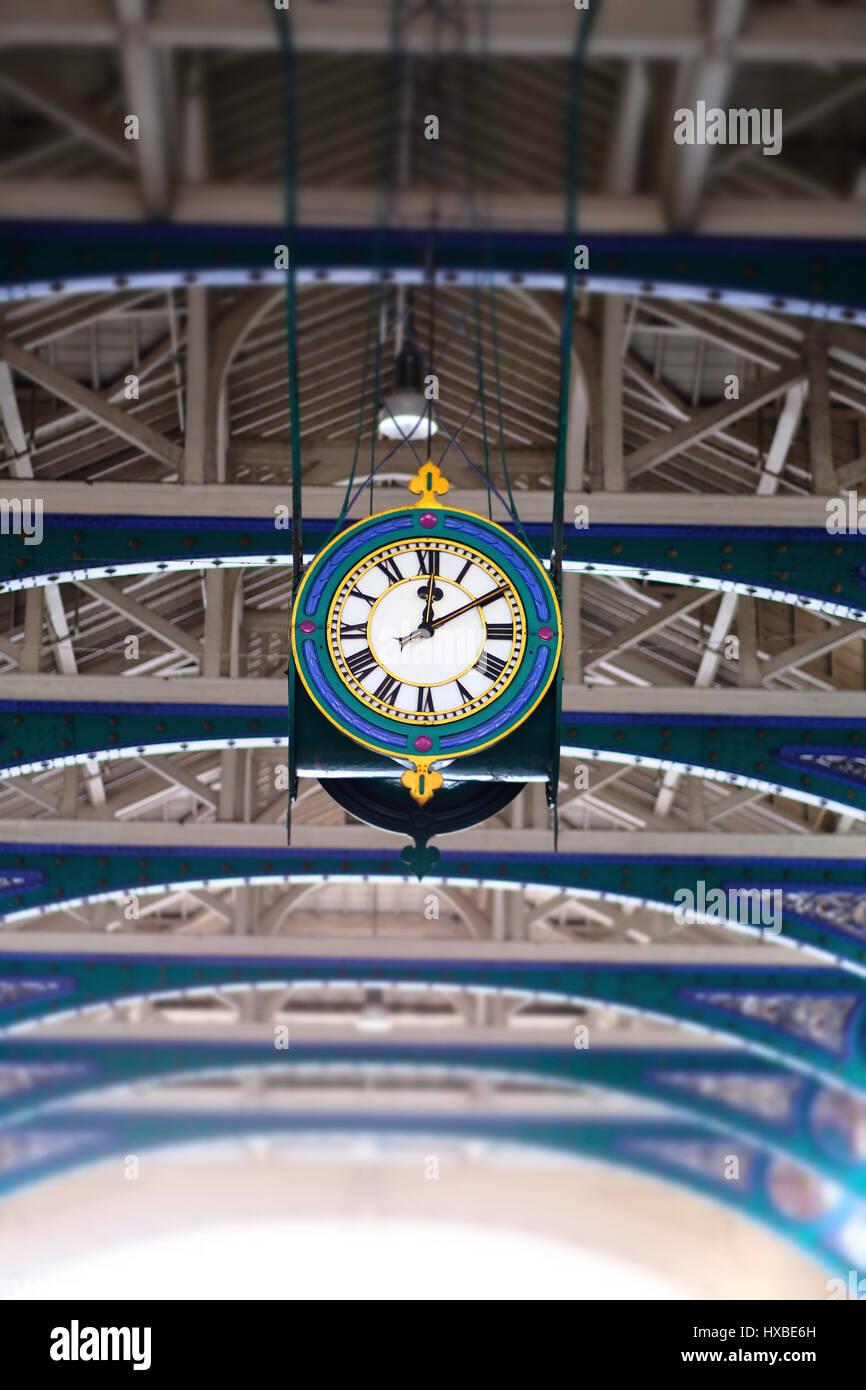 Clock in Smithfields Market, London, United Kingdom Stock Photo - Alamy