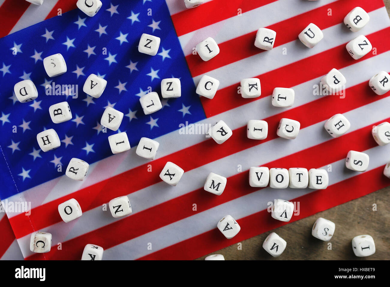 election simbol on usa flag Stock Photo - Alamy