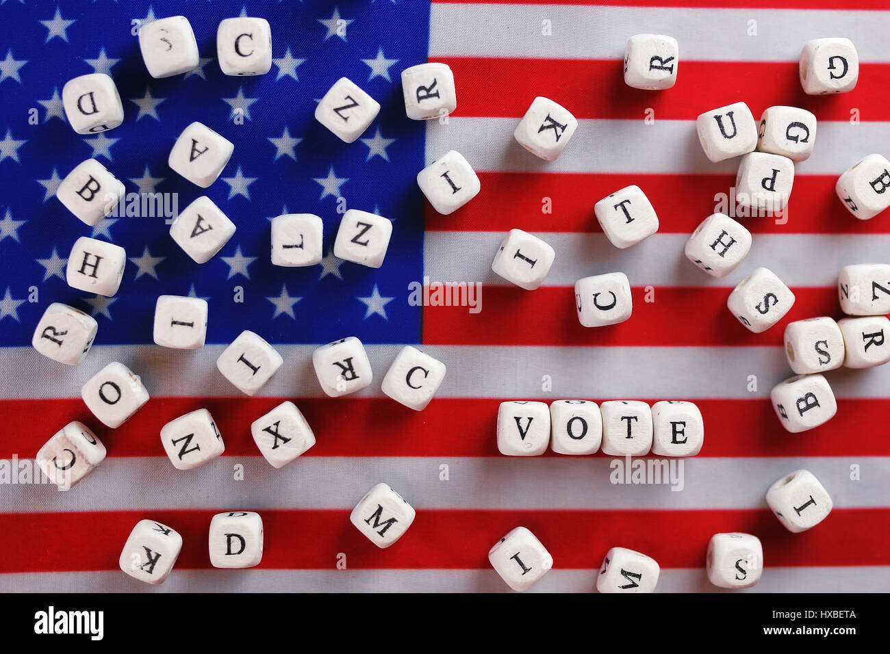 election simbol on usa flag Stock Photo - Alamy