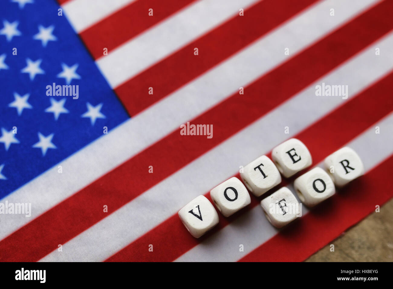 election simbol on usa flag Stock Photo - Alamy