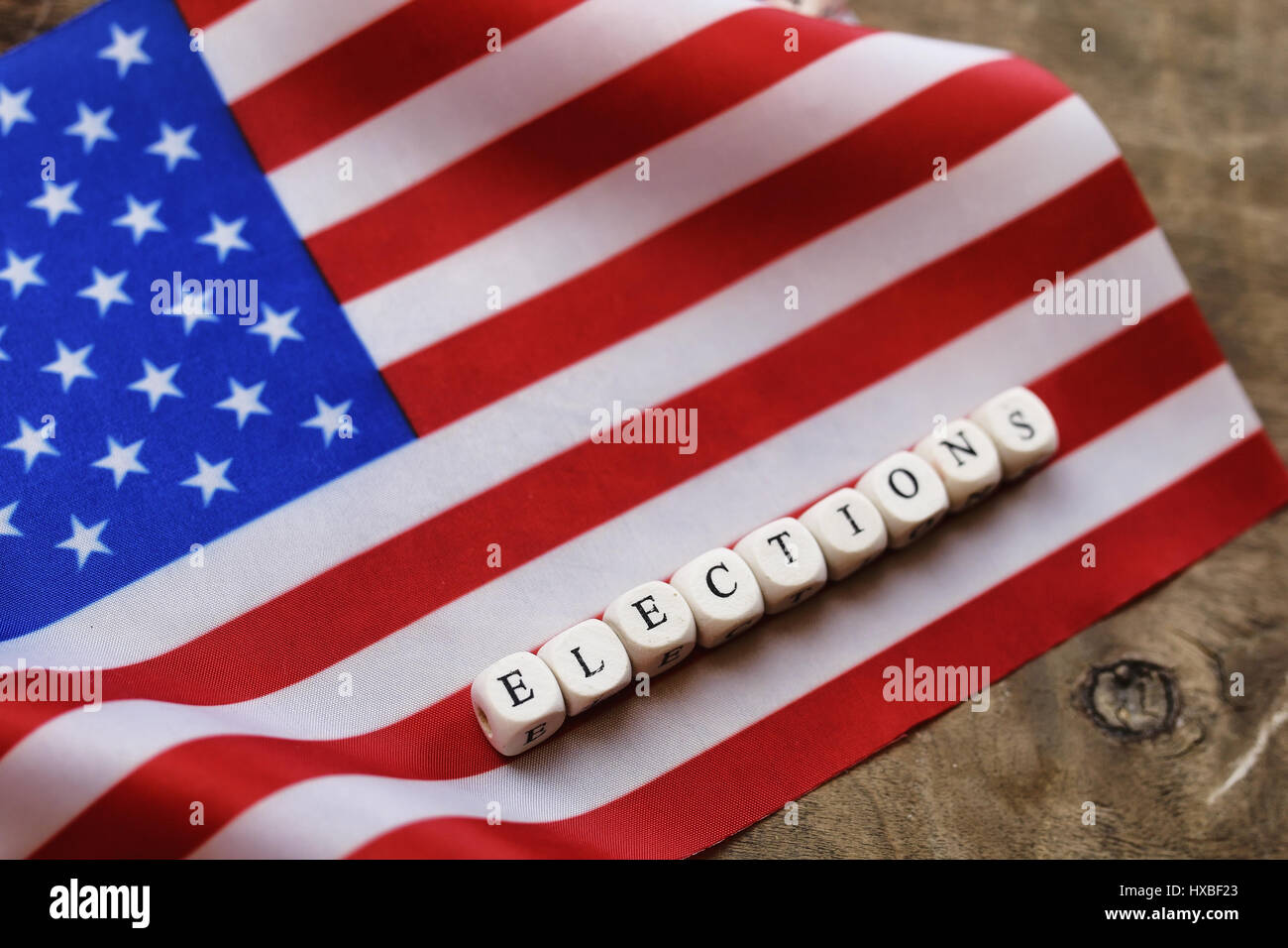 election simbol on usa flag Stock Photo - Alamy