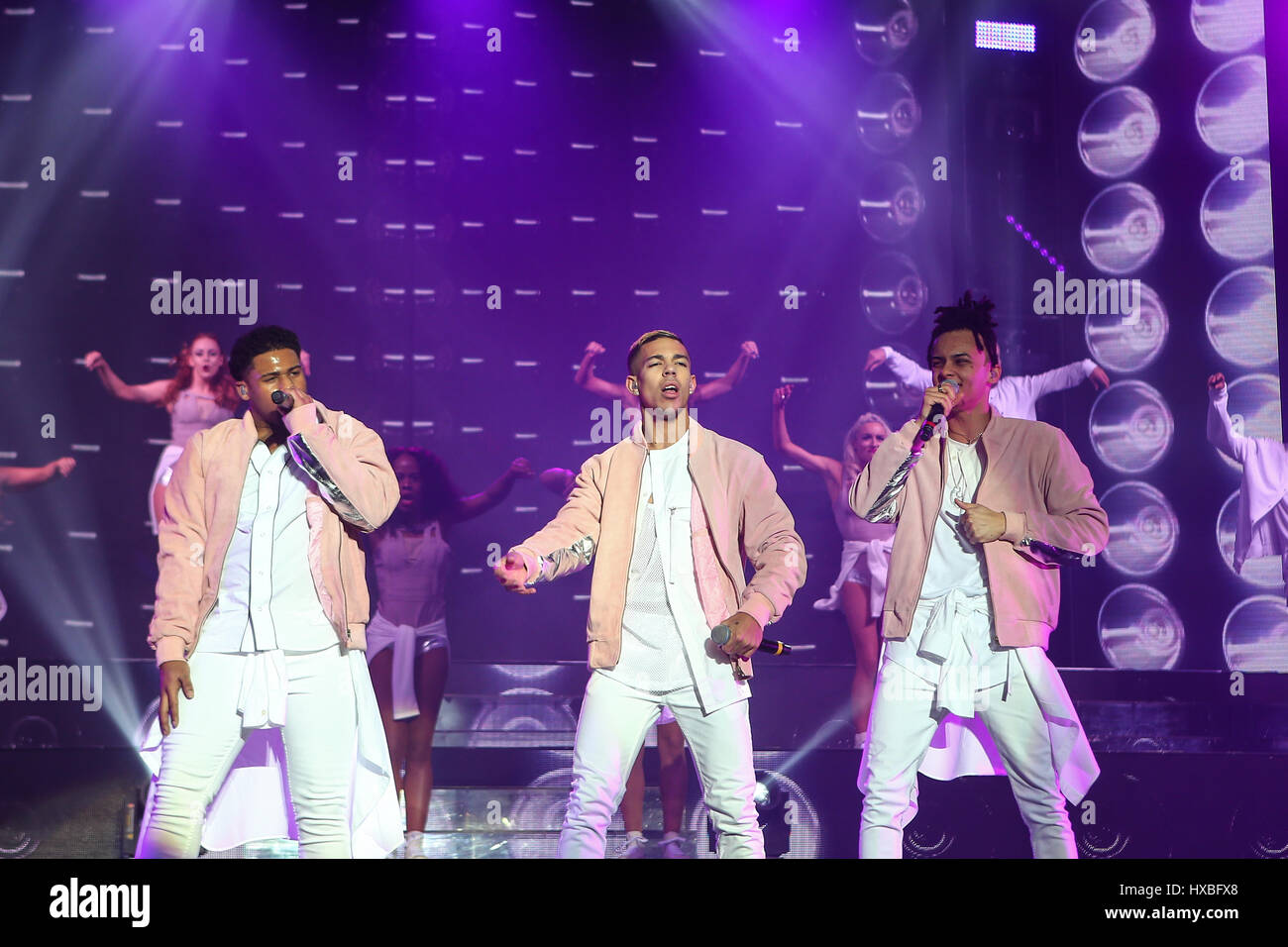 The opening night of the X Factor live tour at the Nottingham Arena ...