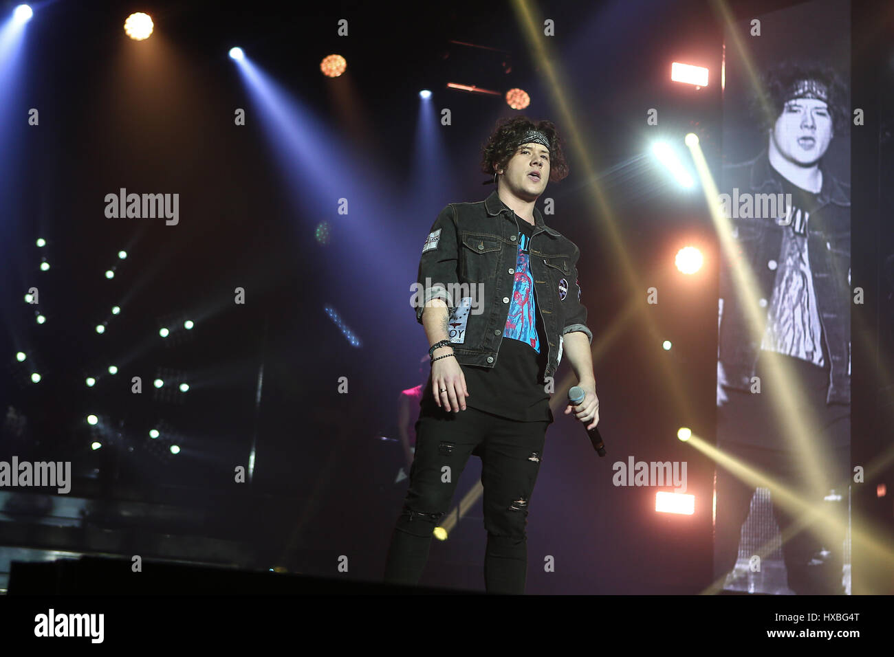 The opening night of the X Factor live tour at the Nottingham Arena ...