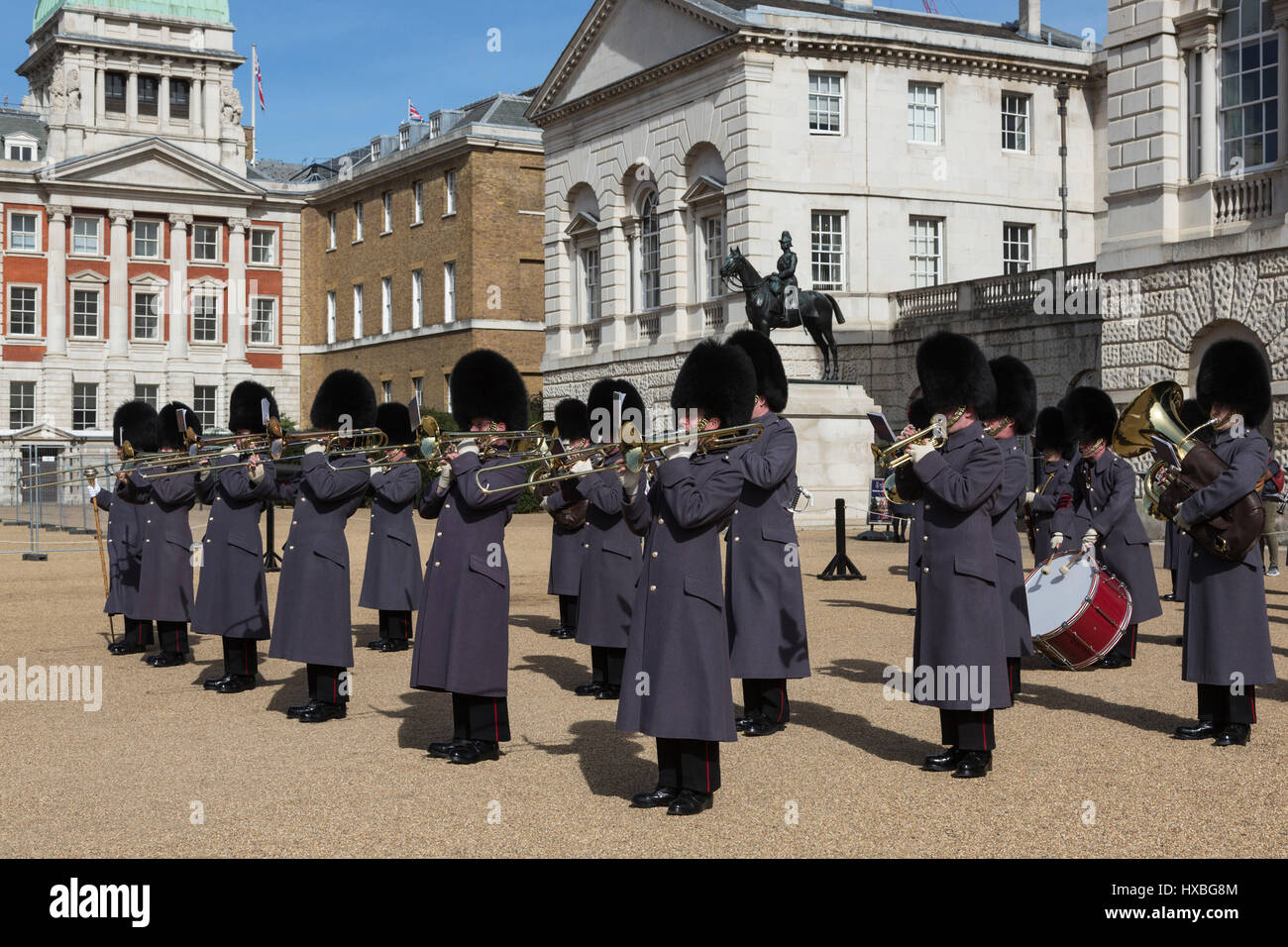 Coldstream Guards performing at Horse Guards Parade on Commonwealth Day ...