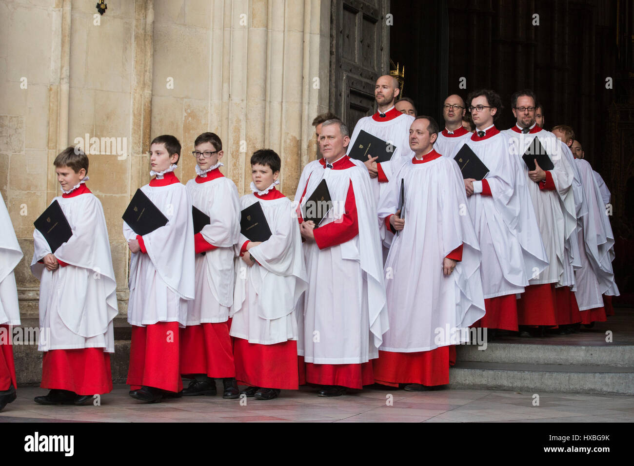 Choristers of Westminster Abbey on Commonwealth Day, London, England ...