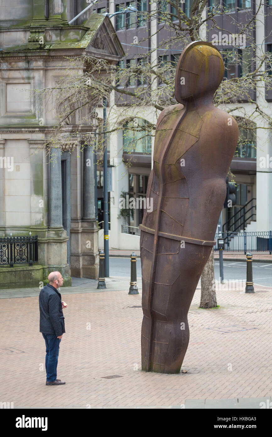 Iron man statue birmingham hi-res stock photography and images - Alamy