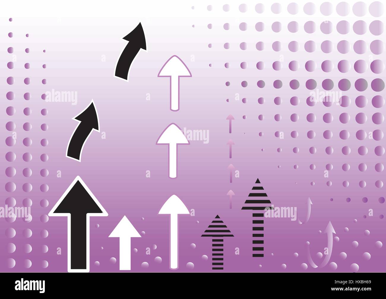 arrows pointing upwards on a purple background Stock Vector Image & Art ...