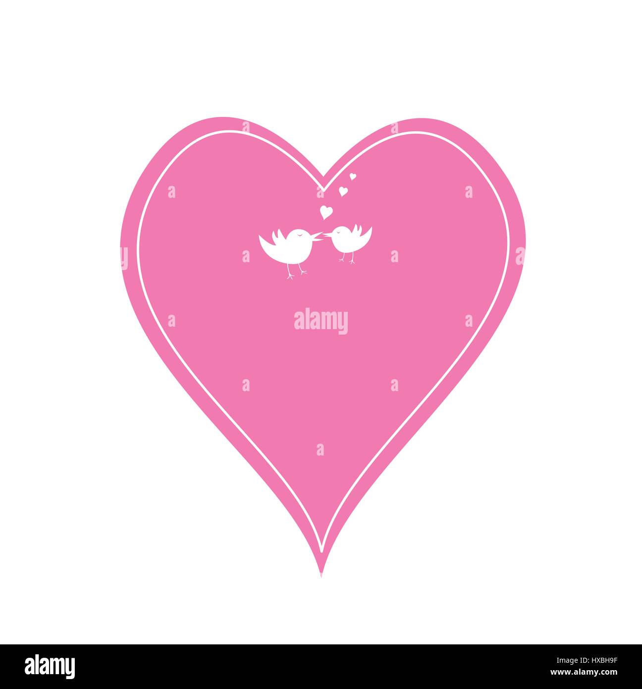 Thank card heart symbol Stock Vector Images - Alamy