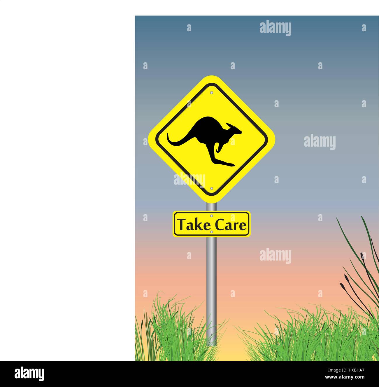 Kangaroo hazard Stock Vector Images - Alamy