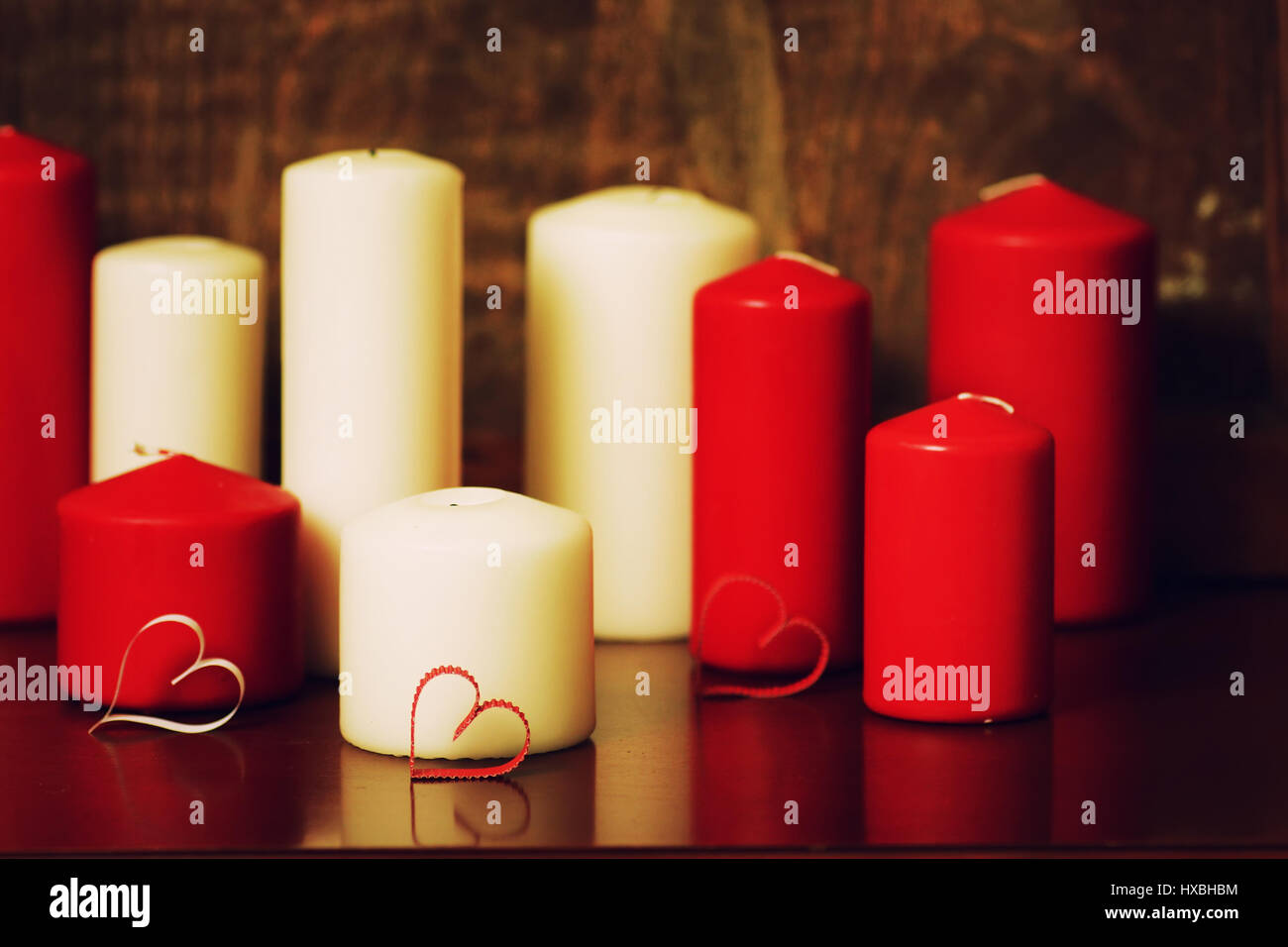 candlelight set love Stock Photo - Alamy