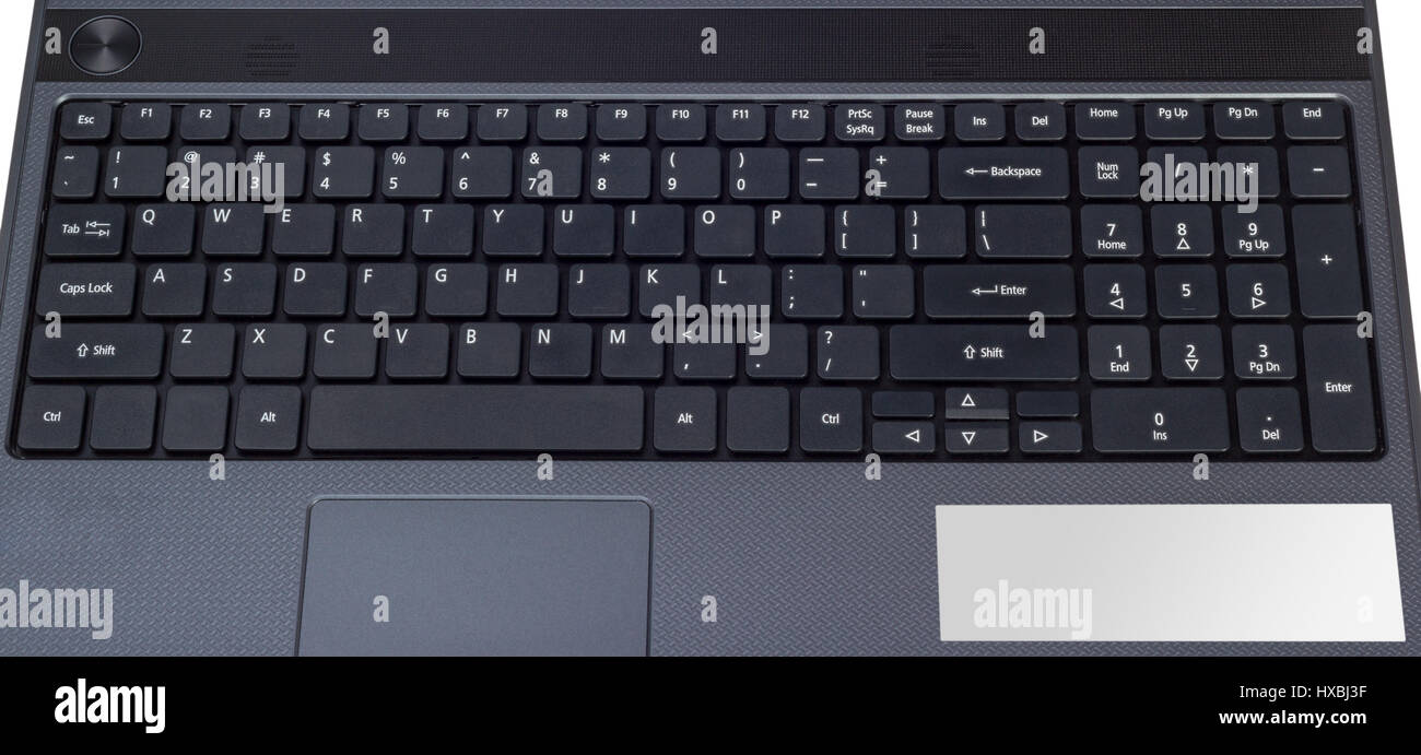 Electronic collection - Modern laptop keyboard with English letters ...