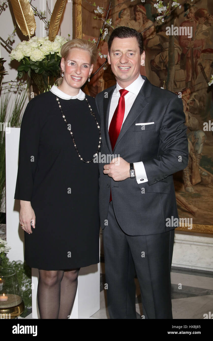 Guests attending Four Seasons Hotel Hamburg 120th anniversary Gala ...