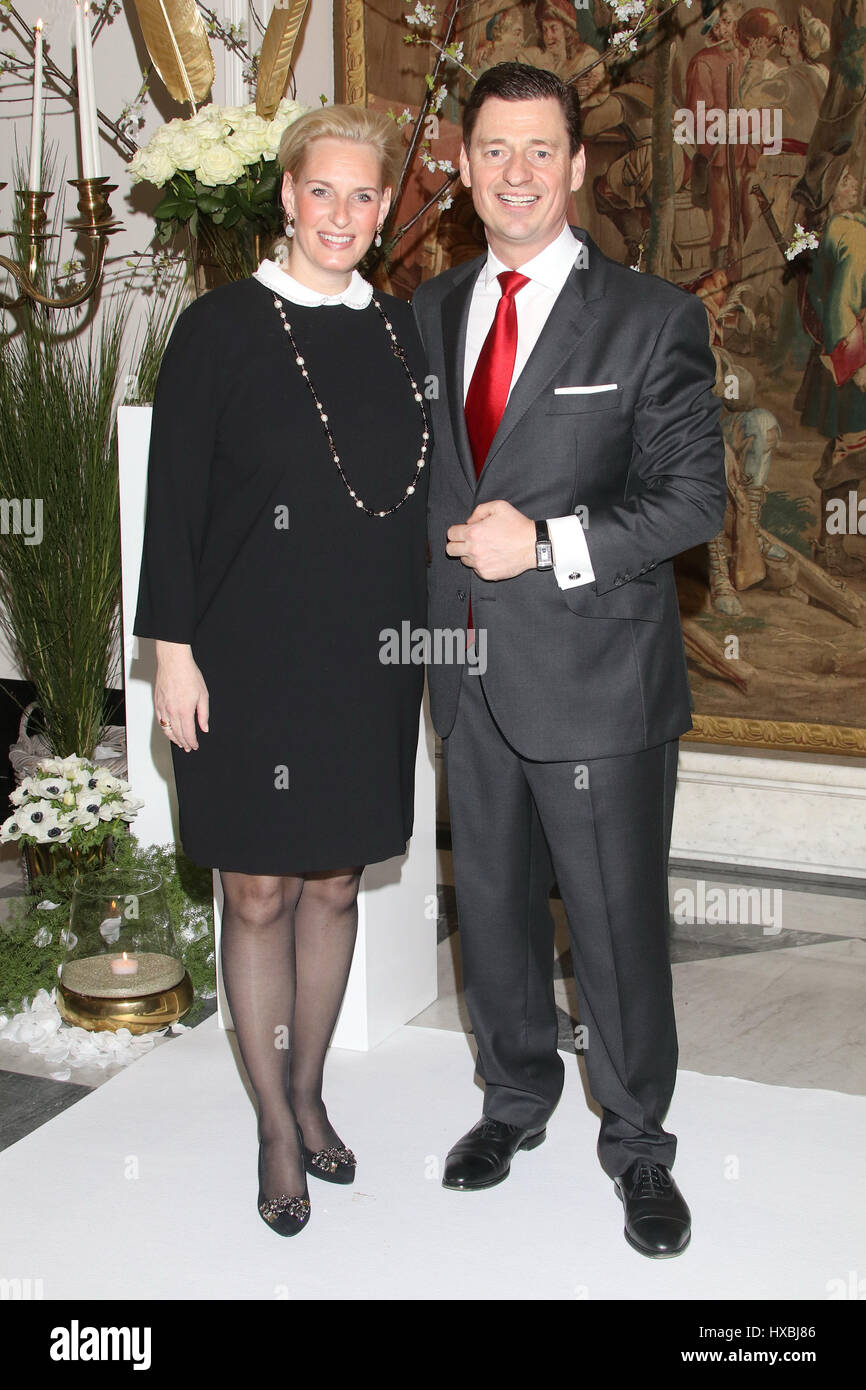 Guests attending Four Seasons Hotel Hamburg 120th anniversary Gala ...
