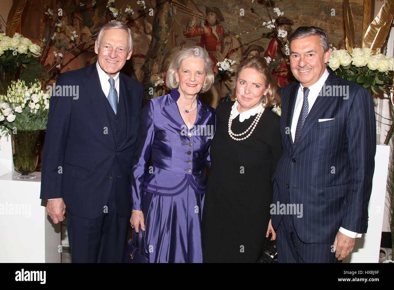Guests attending Four Seasons Hotel Hamburg 120th anniversary Gala ...