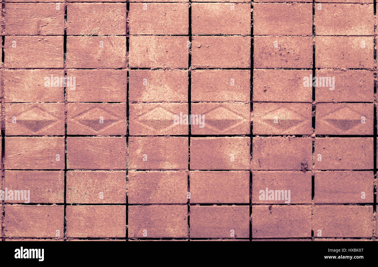 Old Tile Wall Texture Painted in Red for Background or Copy Space Stock ...