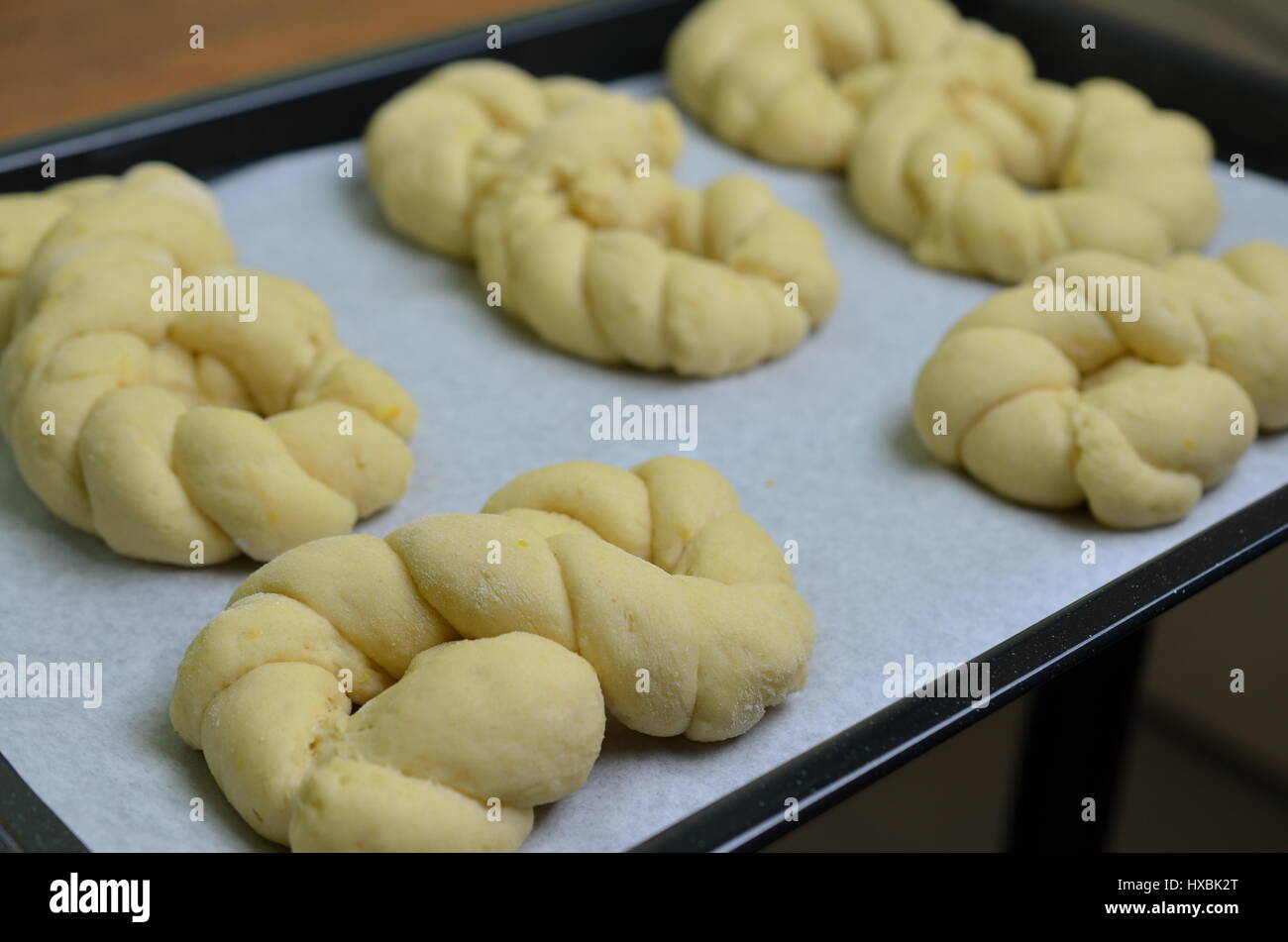Braided challah bread Stock Photo - Alamy