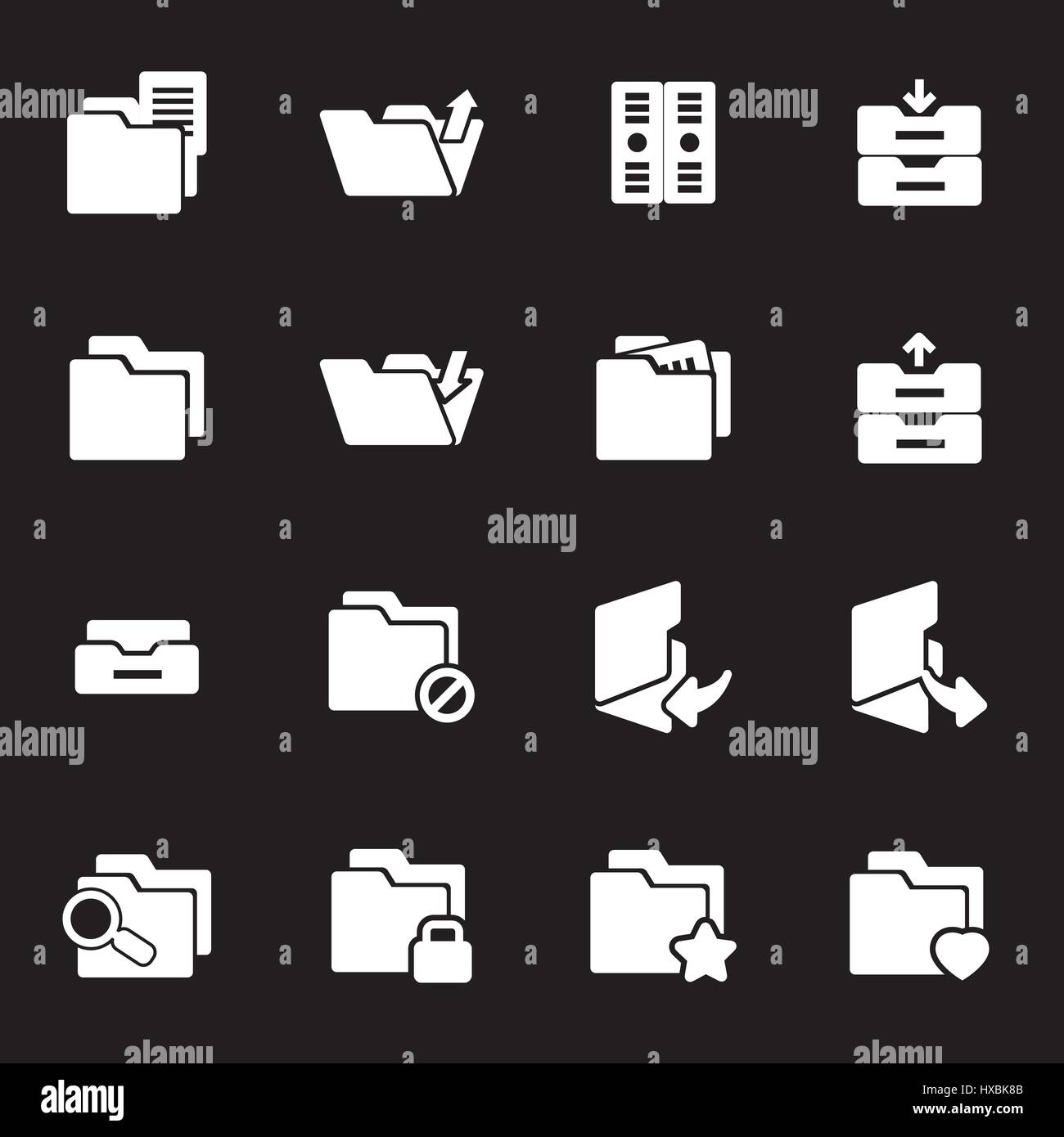 Folder icon file vector hi-res stock photography and images - Alamy