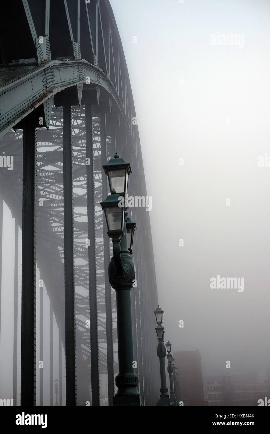 The Tyne Bridge, Newcastle on a misty morning Stock Photo - Alamy