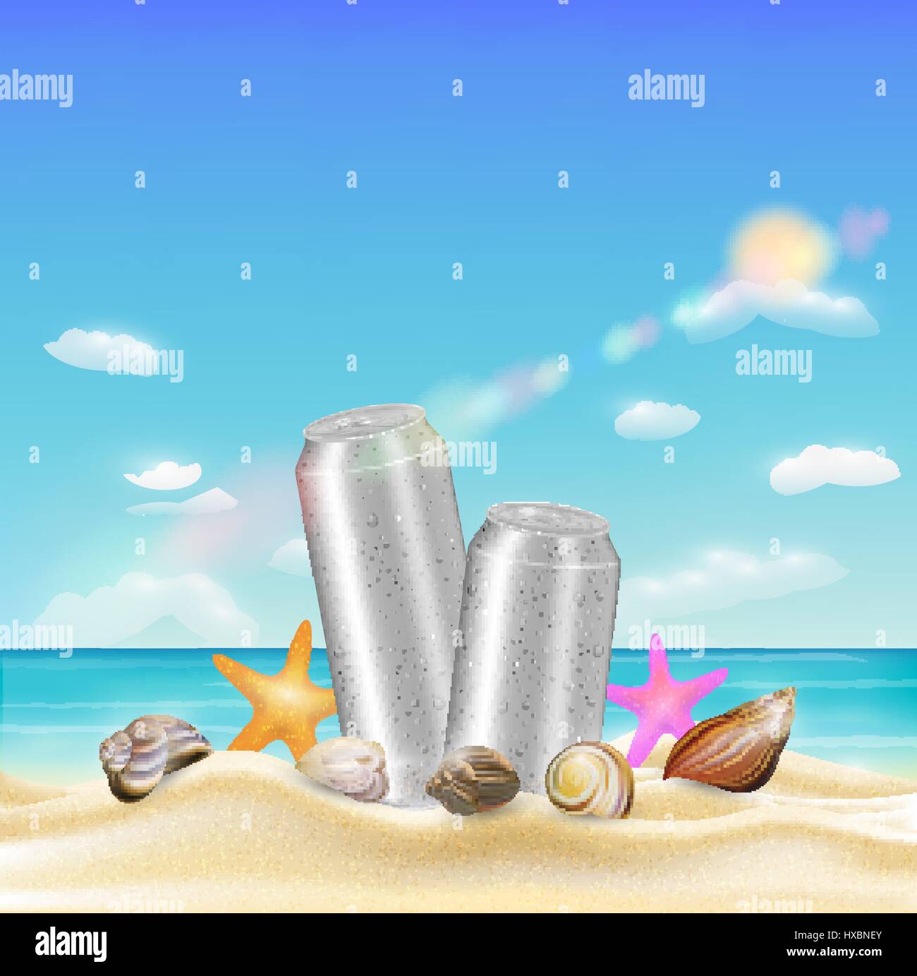 Silver starfish Stock Vector Images - Alamy